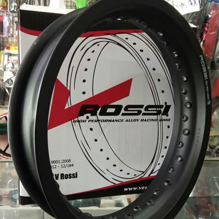 Jual Velg V. Rossi Ukuran Lebar 250 Ring 14 Wm Black | Shopee Indonesia