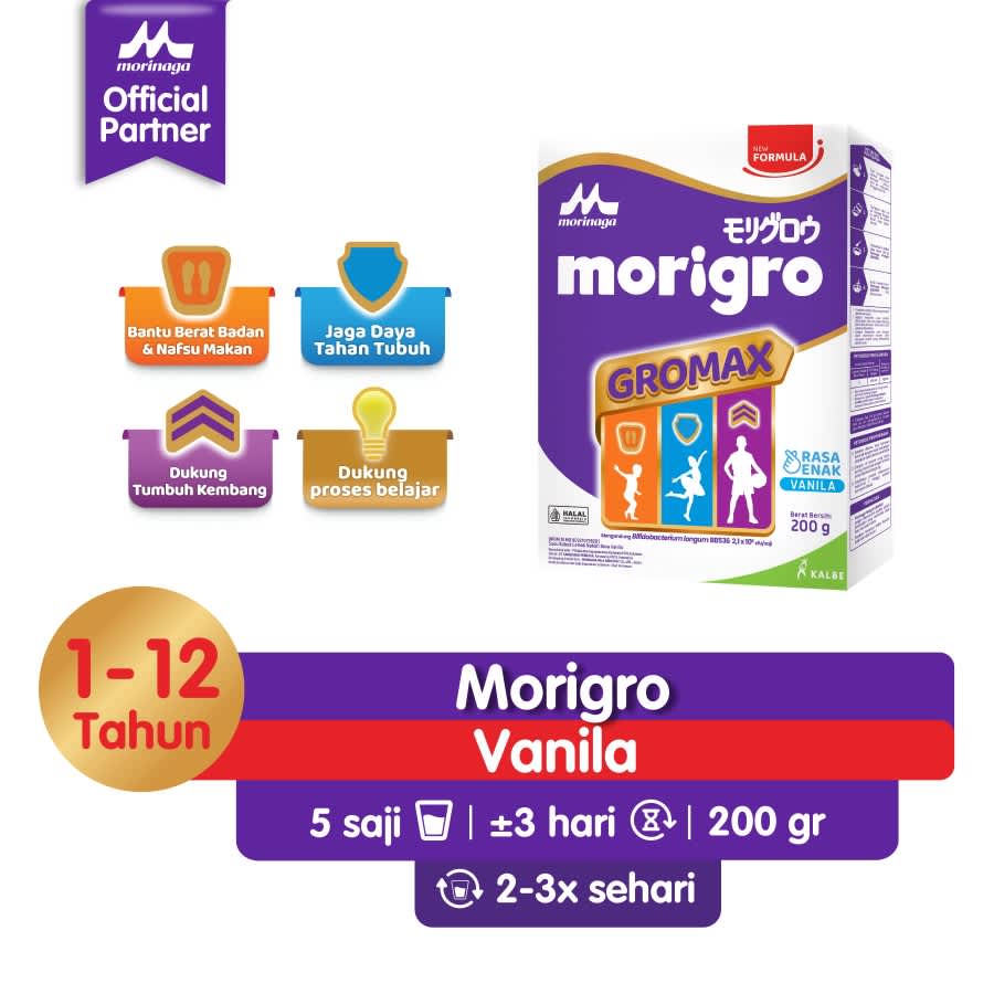 Jual MORIGRO VANILLA 200 GR - RAJA SUSU | Shopee Indonesia