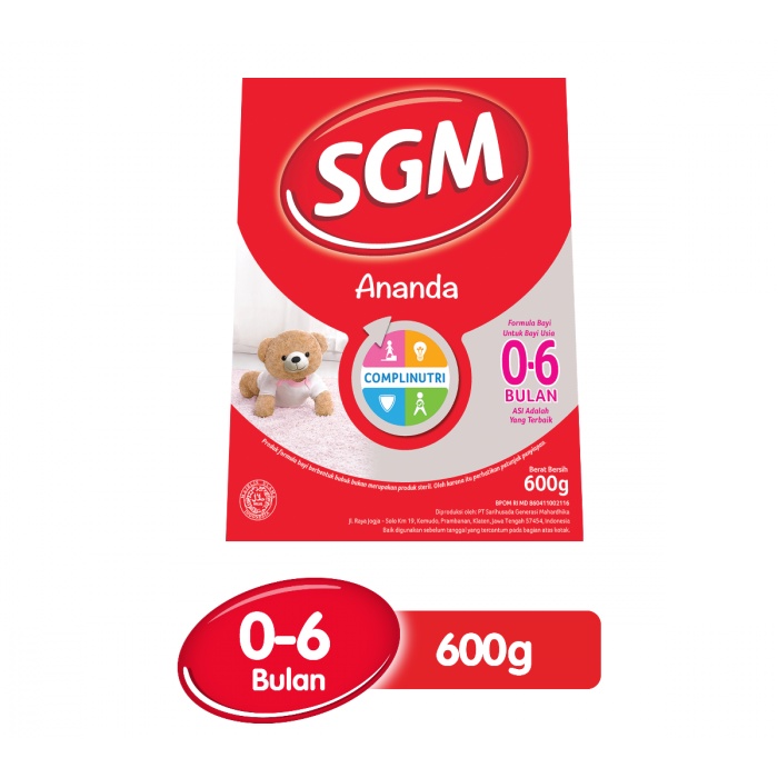 Jual SGM ANANDA 1 600 GR - RAJA SUSU | Shopee Indonesia