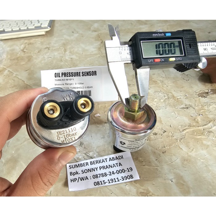 Jual Vdo Je 21110 Kus Oil Pressure Sensor K-E21103 Sender Oli Ke21103 Oli Switch Oil 0-10 Bar ...