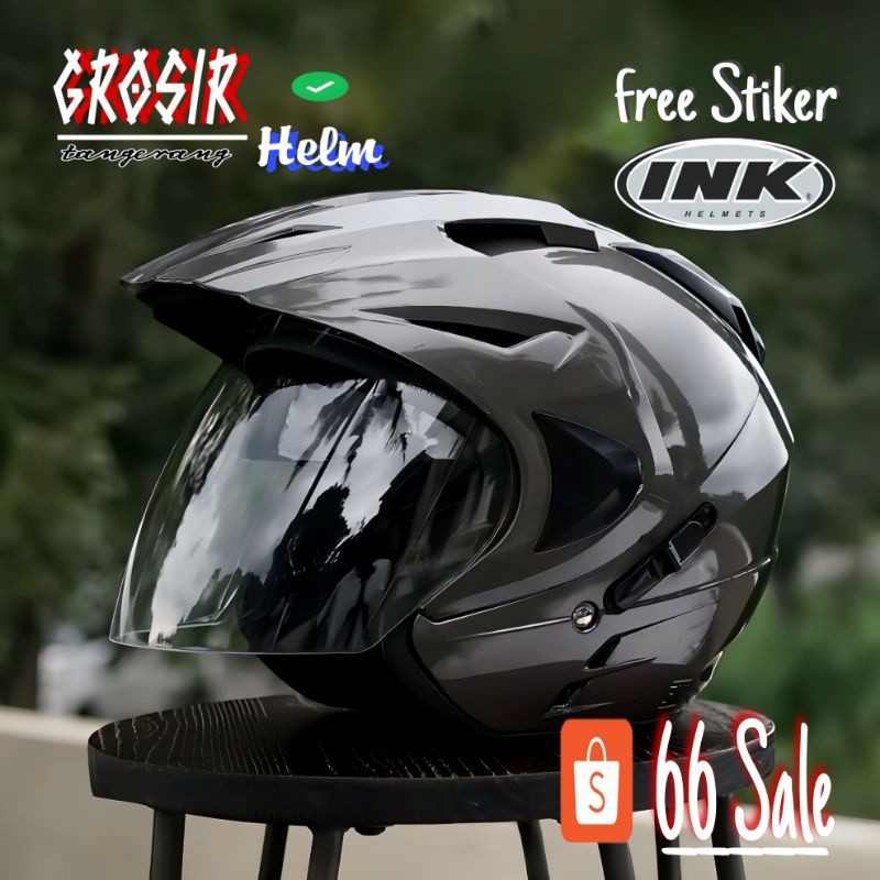 Jual Rekomendasi Terbaik !! Helm Ink Double Visor Halfface T1 Sni ...