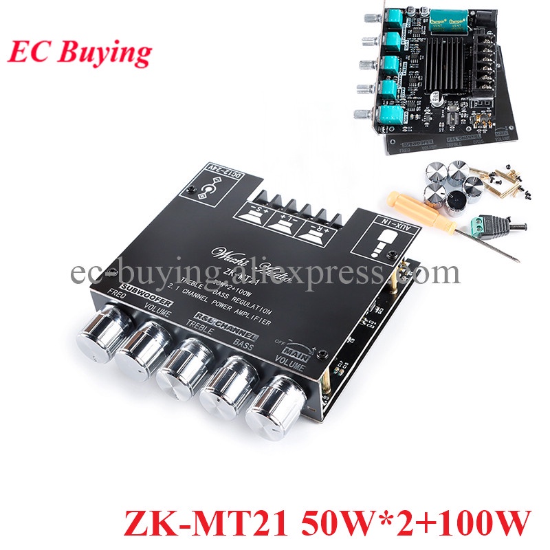 Jual MEPI ZK-MT21 Subwoofer Amplifier Board 2.1 Channel High Power Bluetooth-compatible 5.0 ...