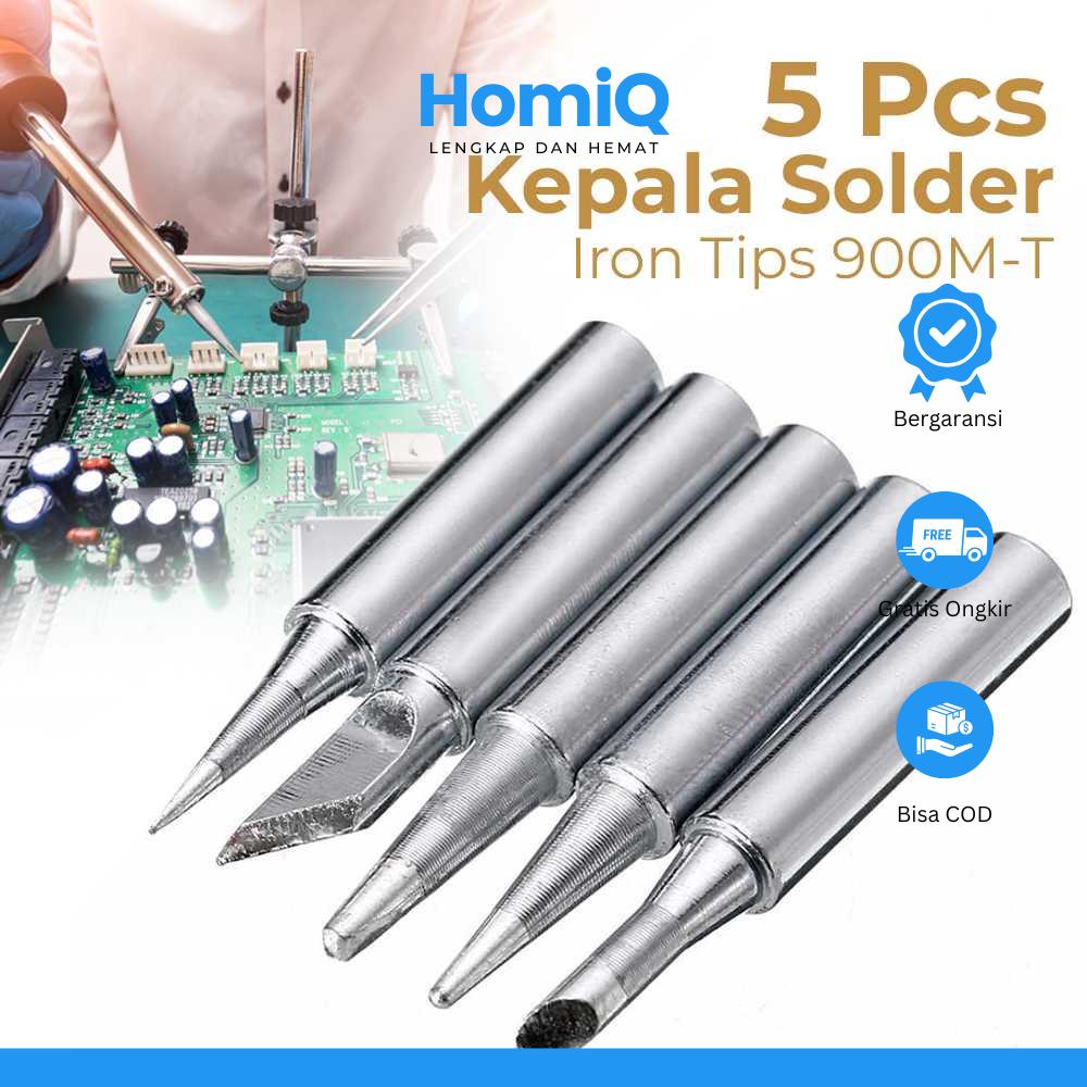 Jual HomiQ Mayitr Set Mata Solder Station Tool Iron Tip 900M-T 5 PCS - BI5044 | Shopee Indonesia