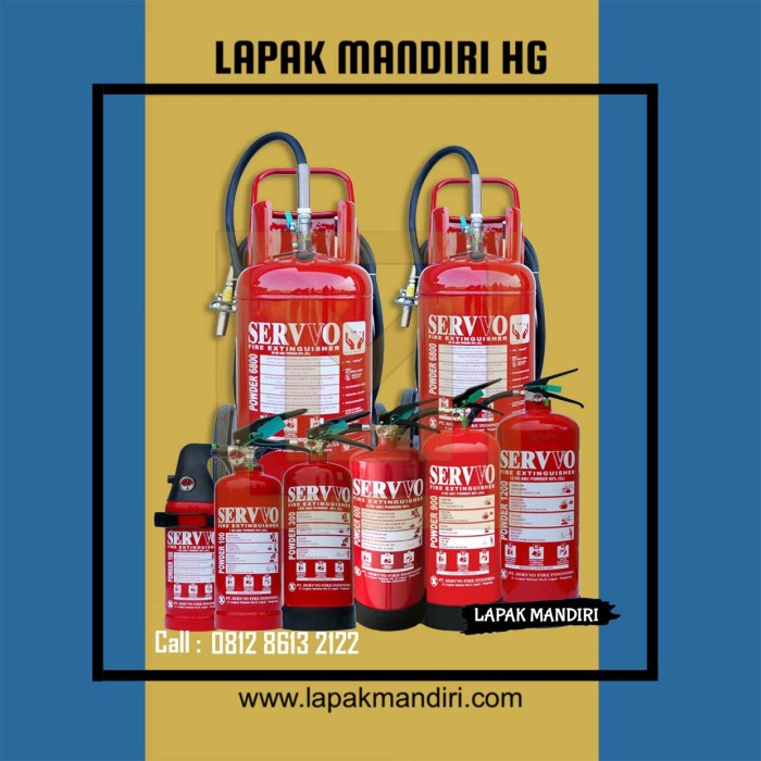Jual Tabung Pemadam I Dry Chemical Powder I Fire Extinguisher Servvo Peralatan Safety | Shopee ...