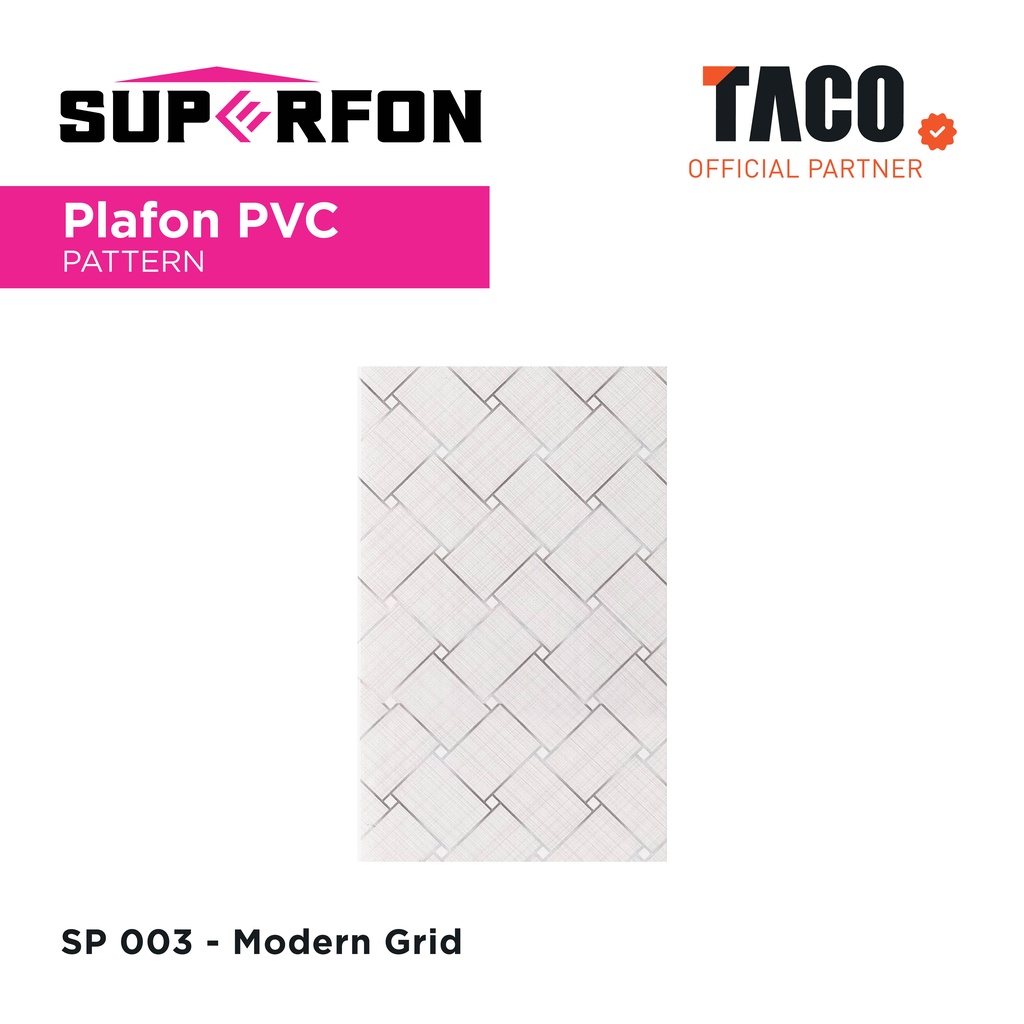 Jual Superfon Plafon PVC Serat Kayu Glossy Tebal 8mm Panjang 6 Meter ...