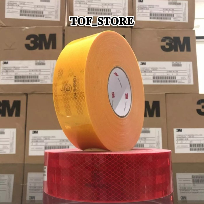 Jual Stiker 3M Reflektor KIR Dishub Mobil Box Truck / Pemantul Cahaya ...