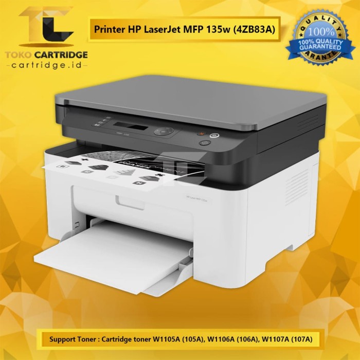 Jual PRINTER LASER 135W WIFI MFP 135W WIFI LASER MFP135 WIRELESS ...