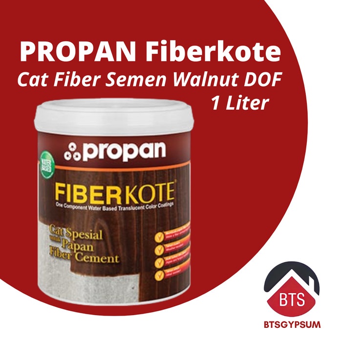 Jual Cat Fiberkote GRC / Cat Propan Walnut DOF 1L / Lisplank / Conwood ...