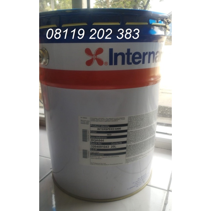 Jual TERBARU! Interspeed 6400 red / brown 20L antifouling paint cat ...