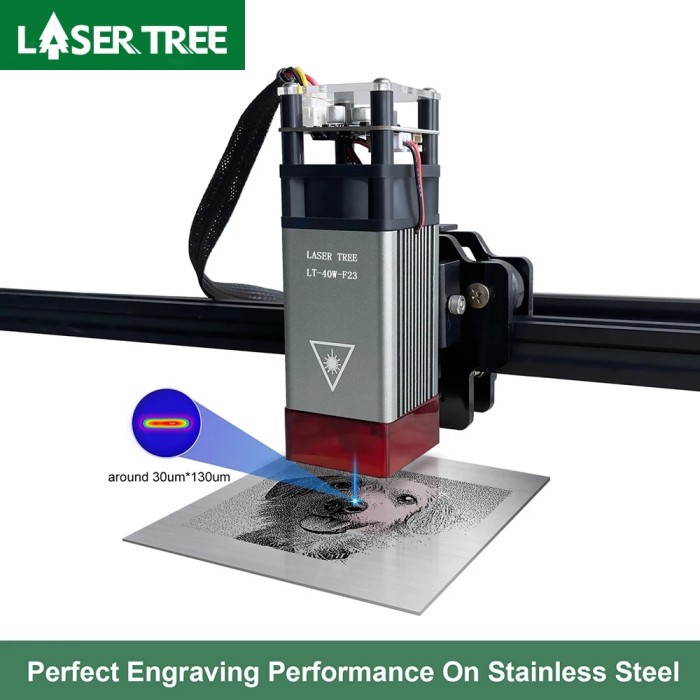 Jual LASER TREE 40W Laser Engraving Module 450nm TTL DIY Blue Light tu ...