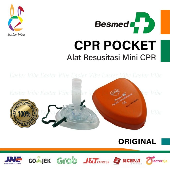 Jual Ready BESMED ALAT RESUSITATOR MASKER CPR POCKET + TUBE | Shopee ...