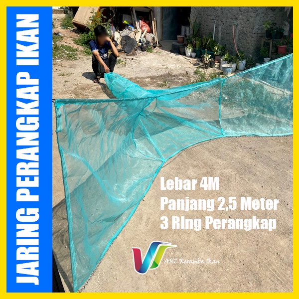 Jual PREMIUM Pukat harimau pukat ikan jaring perangkap ikan ukuran 4x2 ...
