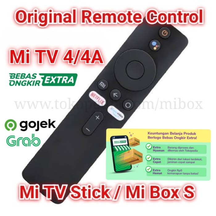 Jual Original Remote Control For Xiaomi Mi Box S / Mi Tv Stick / Mi Tv ...