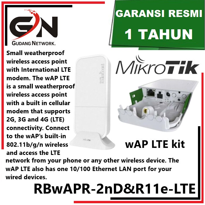 Jual Mikrotik wAP LTE kit RBwAPR-2nD&R11e-LTE Router Wireless LTE Modem ...