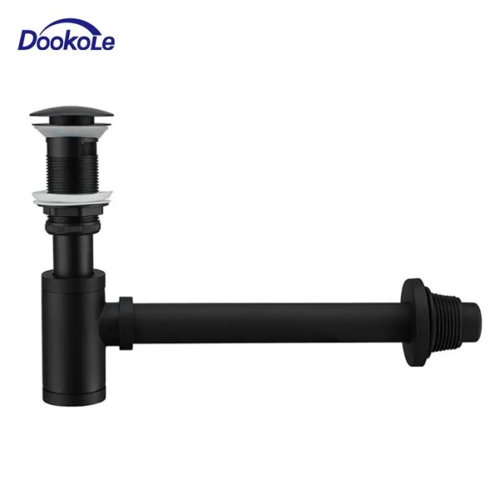 Jual Brass Round Bottle P Trap with Pop up Drain Basin Waste Trap Drain ...