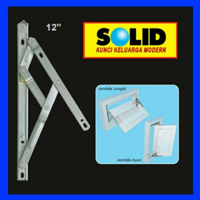 Jual engsel casement solid 12inc,camlock,engsel jendela alumunium solid ...