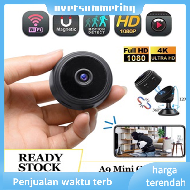 Jual CCTVqt- COD/Wireless A9 Mini Camera Wifi Hd 1080P Micro Kamera ...