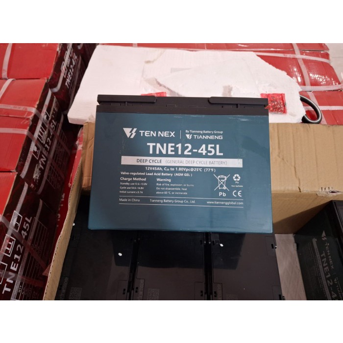 Jual BATTERY TIANNENG 12V 45AH E BIKE EVB 6-EVF-45 TNE12-45L DEEP CYCLE ...
