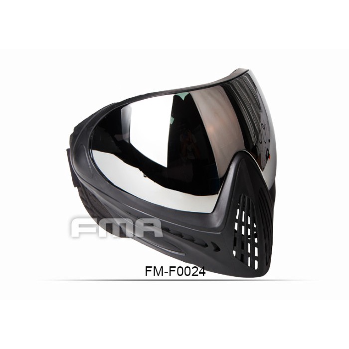 Jual Tactical Mask FMA F1 Full Face Safety Airsoft SINGLE Layer Lens ...