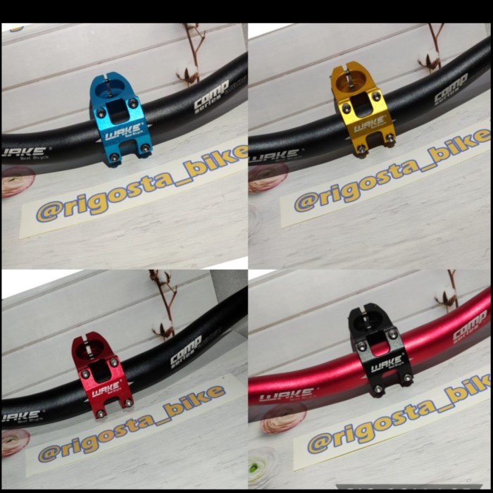 Jual HANDLEBAR SET WAKE 780 MM PAKET STANG STEM SEPEDA MTB DH XC ORIGINAL QUALITY | Shopee Indonesia
