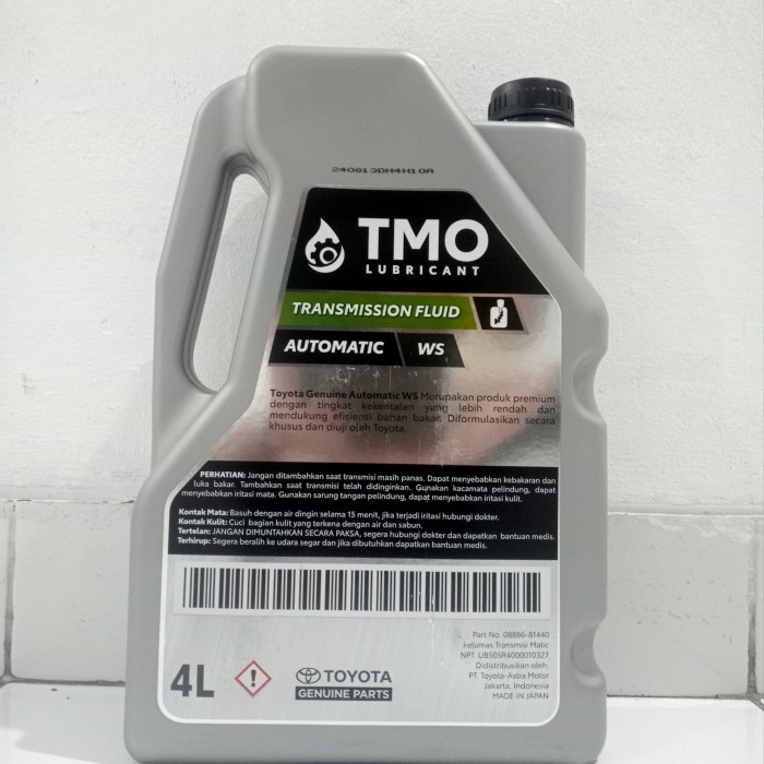 Jual toyota tmo ws oli matic kemasan galon isi 4 liter | Shopee Indonesia