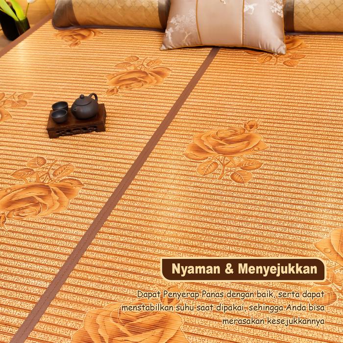 Jual Tikar Lipat Bambu Premium Ukuran 120x200cm / Karpet Alas Lantai ...