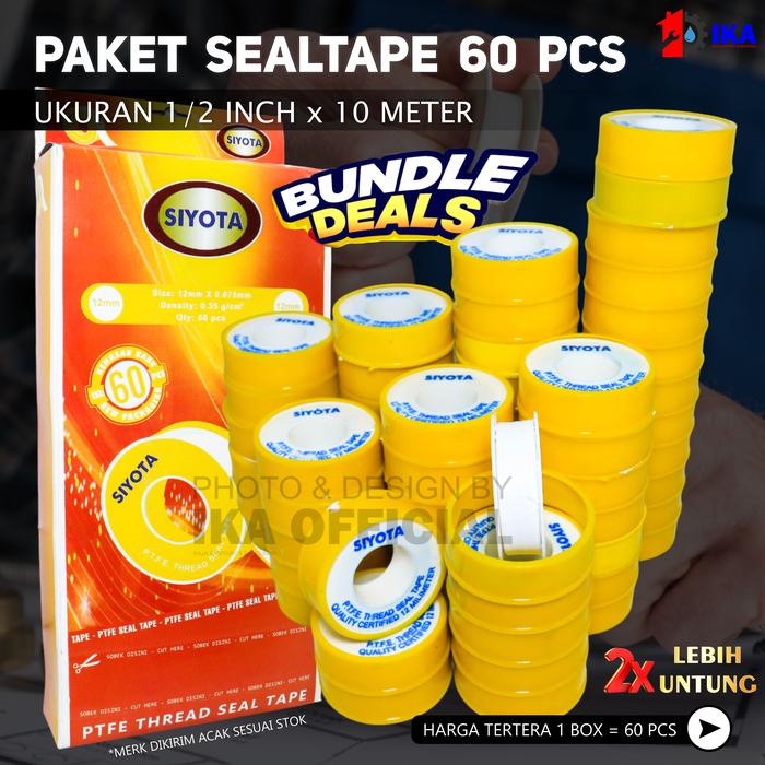 Jual sealtape 1 box isi 60pcs isolatip Aston seltip putih / Harga 1dus ...