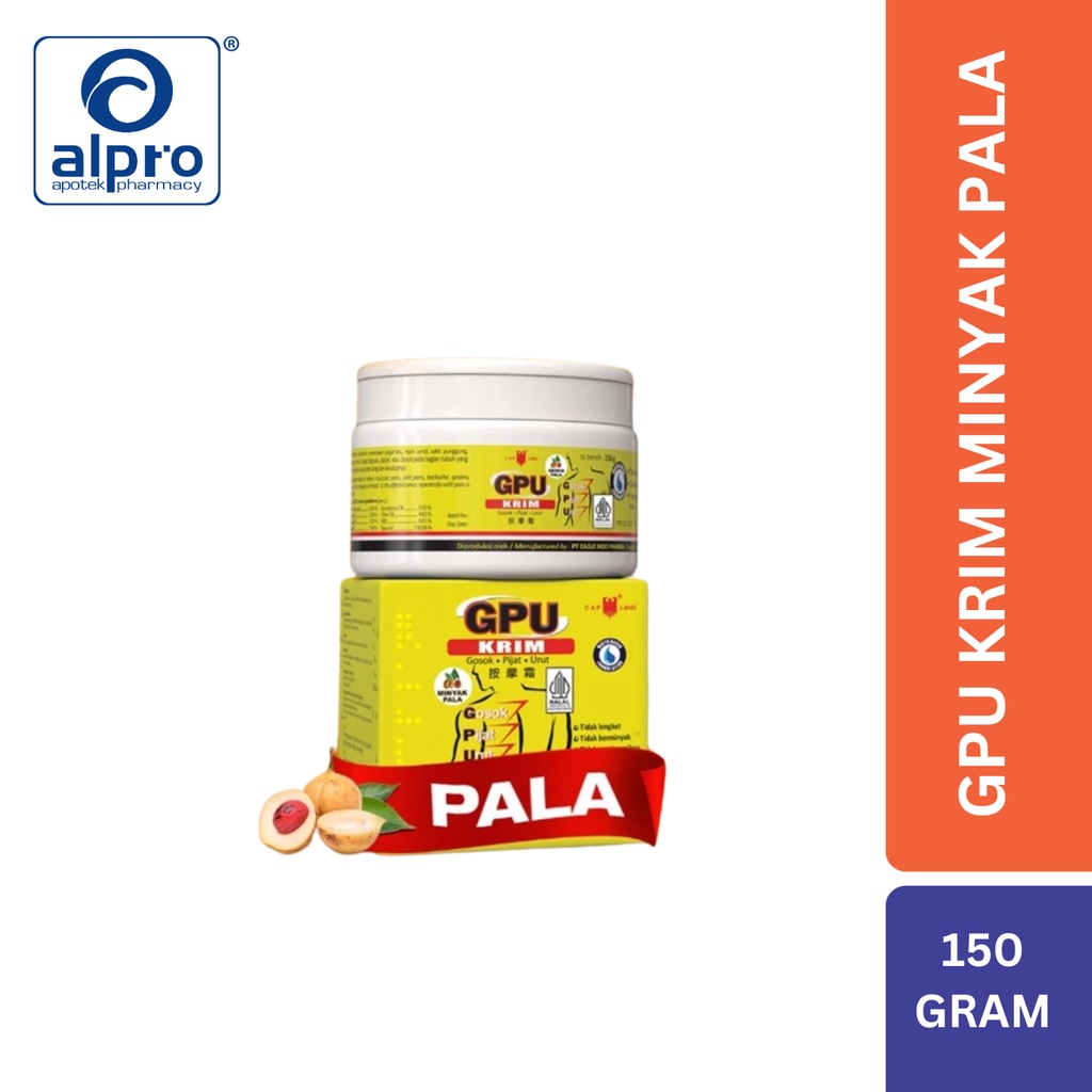 Jual GPU KRIM MINYAK PALA 150G | Shopee Indonesia