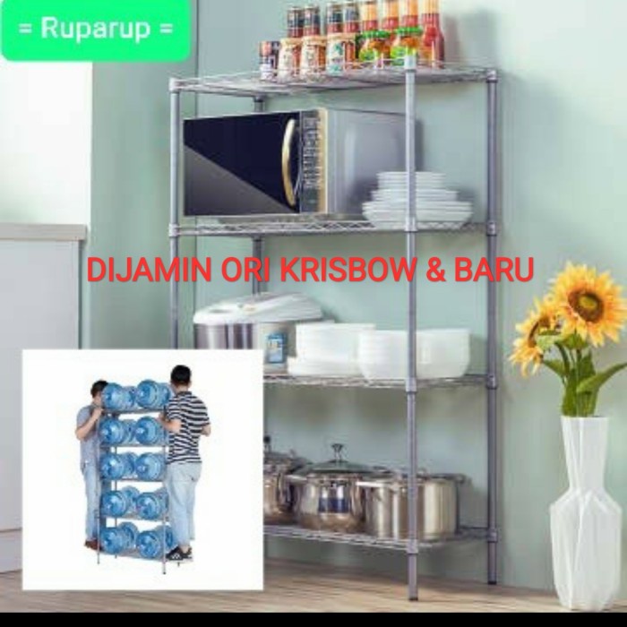 Jual SALE Krisbow Rak Besi Serbaguna 4 Tingkat | Shopee Indonesia