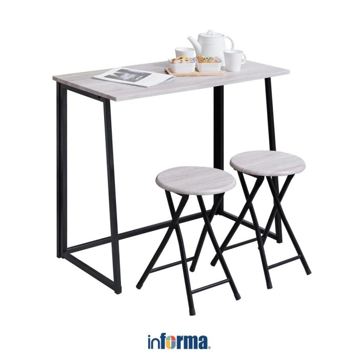 Jual Informa Lexy Set Meja Makan 2 Kursi - Cokelat | Shopee Indonesia