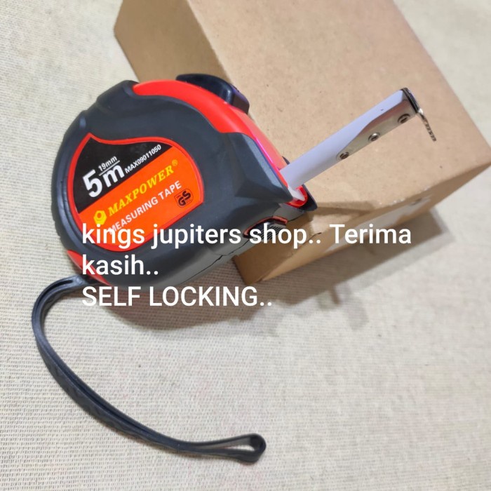 Jual SELFLOCK MAXPOWER Meteran 3m 5m 7,5m meteran tukang 3 5 7,5 m meter | Shopee Indonesia