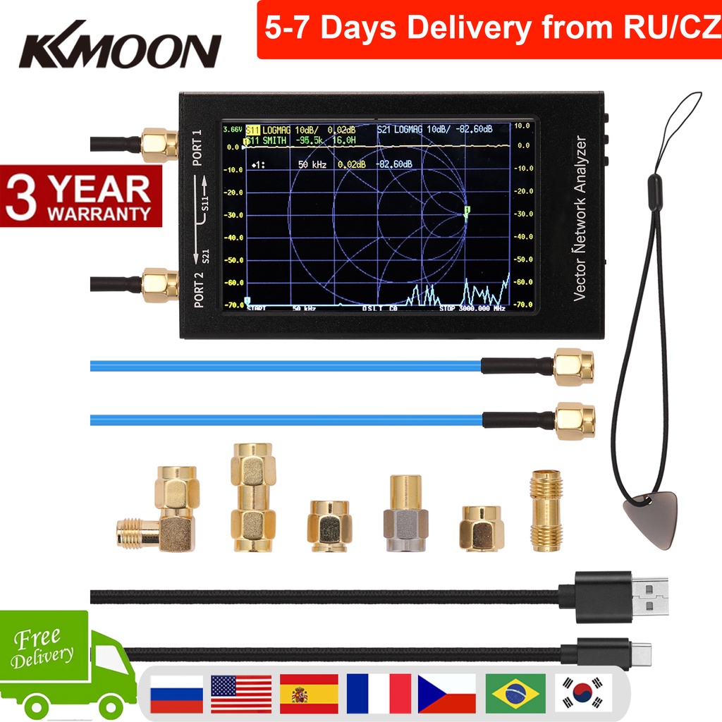 Jual S-A-A-2 NanoVNA-F V2 Vector Network Analyzer Digital Nano VNA ...