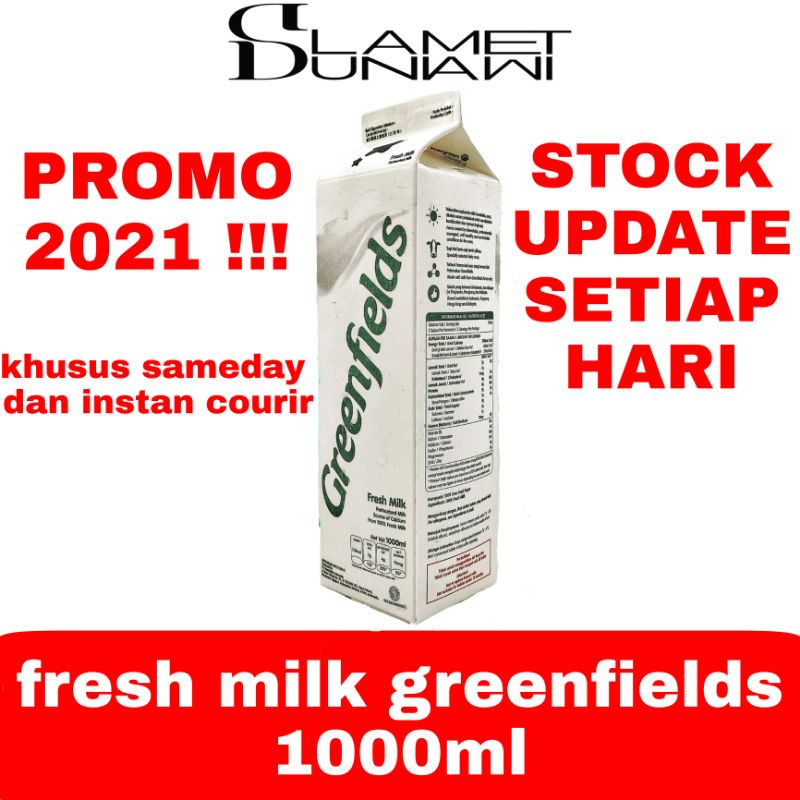 Jual SUSU FRESH MILK GREENFIELDS 1 LITER GREENFIELD PASTEURISASI ...