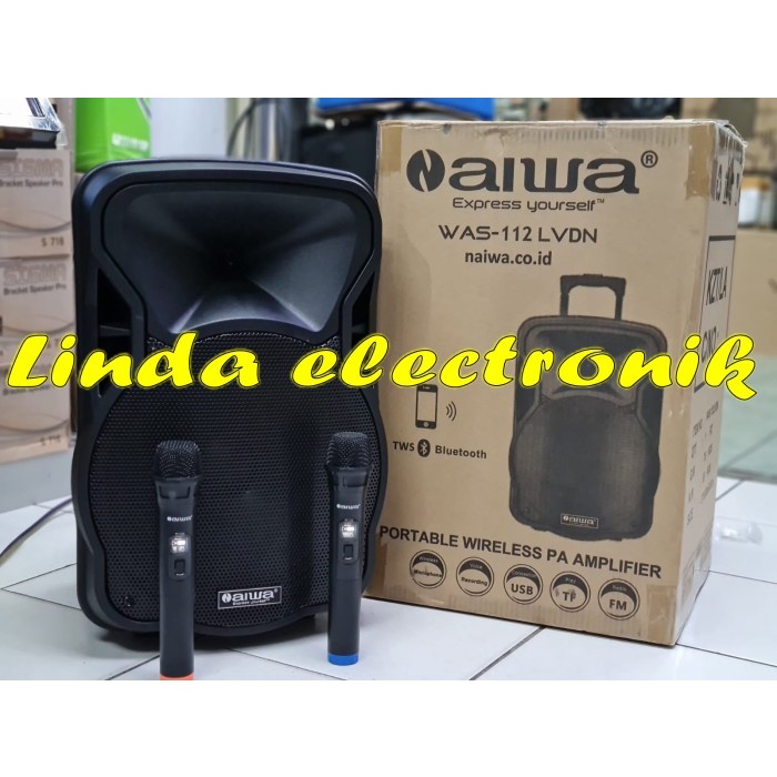 Jual Speaker Aktif Portable Wireless Aiwa 112 LVJ Bluetooth 12 inch ...