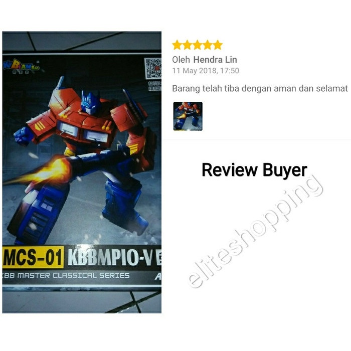 Jual SALE !!! SALE KBB TRANSFORMERS G1 METAL PARTS MASTERPIECE OPTIMUS ...
