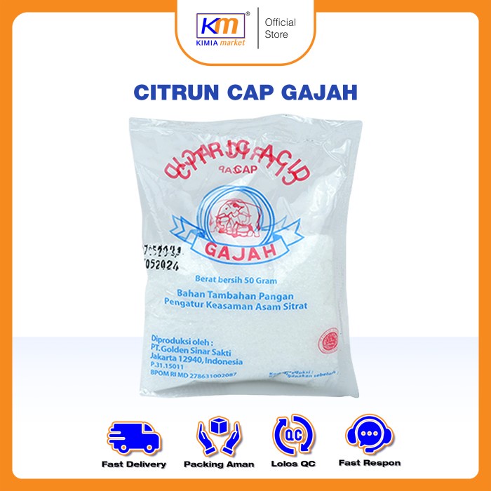 Jual Citrun / Citrid Acid / Penjernih air Sachet 50gr Kode 492 | Shopee ...