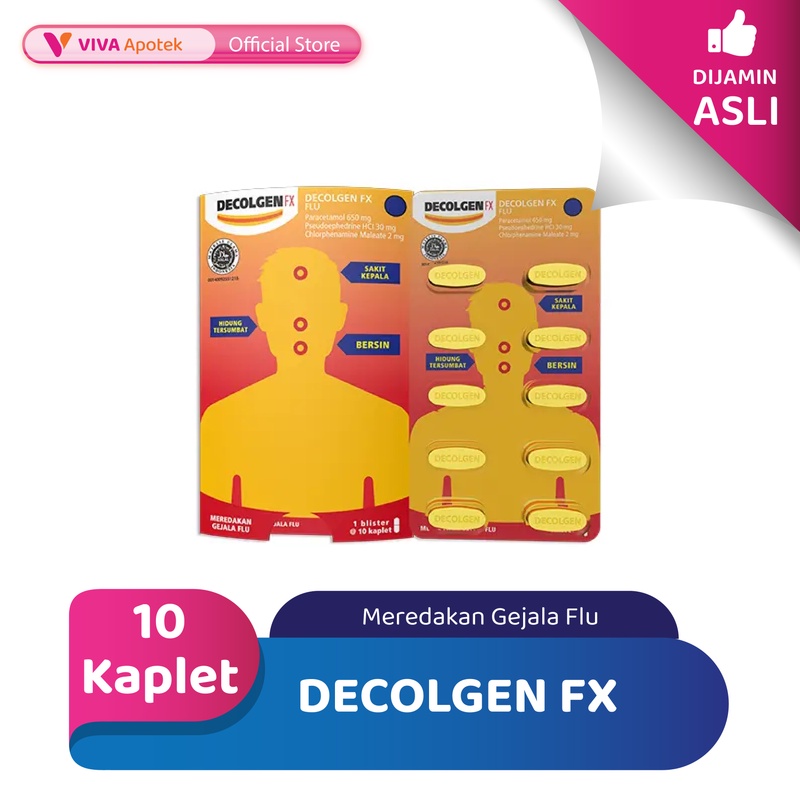 Jual Decolgen FX untuk Meredakan Gejala Flu (10 Kaplet) | Shopee Indonesia