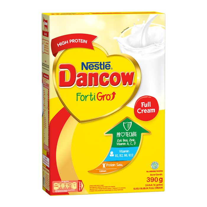 Jual Nestle Dancow FortiGro Susu Bubuk Instan Full Cream 390 g Termurah ...
