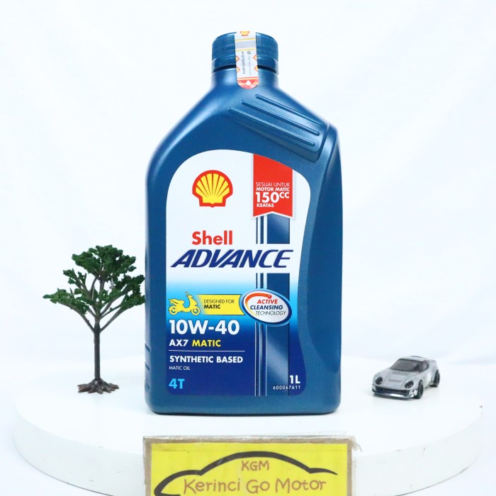 Jual JAYAmart- SHELL ADVANCE AX7 MATIC 1 LITER 10W-40 SCOOTER OLI MESIN MOTOR MATIC | Shopee ...