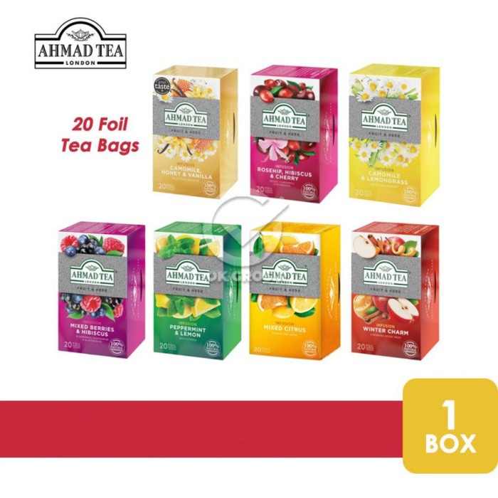 Jual JH8 Ahmad Tea INFUSION All Super Lengkap & Murah [1 Box] | Shopee ...