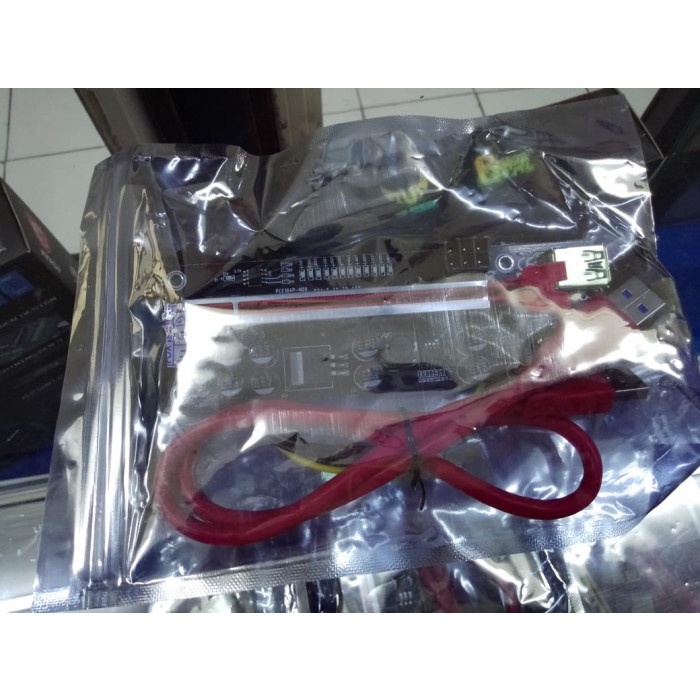 Jual PCIE RISER 011 PRO - 10 KAPASITOR - RISER CARD X1 TO X16 - MINING ...