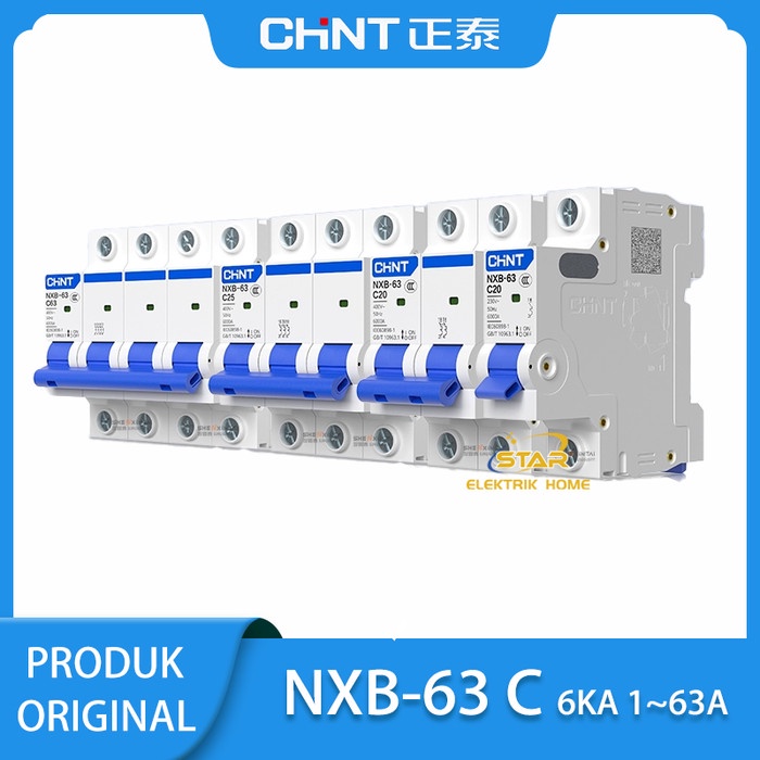 Jual JT READY MCB CHINT NXB-63 6KA 1P 2P 3P 4P C 1A 6A 10A 16A 20A 25A ...