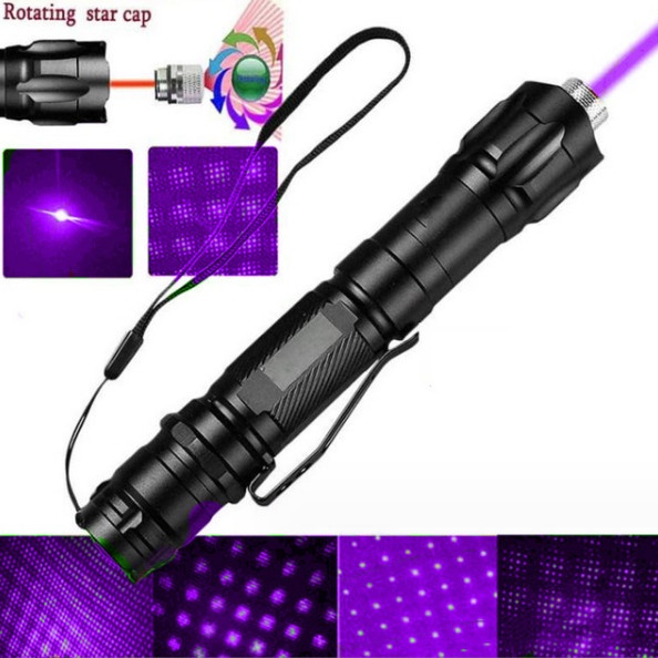 Jual powerful 405nm Blue Violet Purple Visible Beam Light Laser Pointer ...
