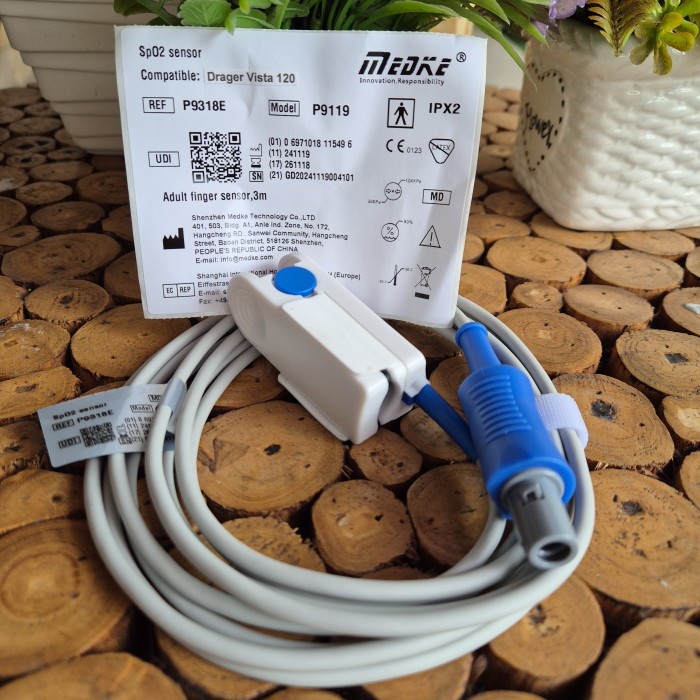 Jual kabel spo2 drager vista 120, dewasa 6 pin | Shopee Indonesia