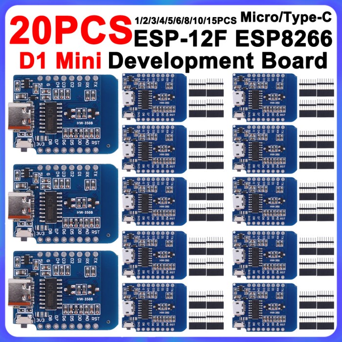 Jual D1 Mini WIFI Development Board ESP8266 ESP-12 ESP-12F CH340G CH340 ...