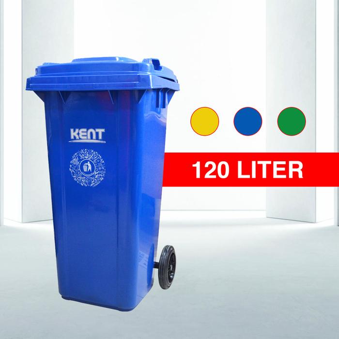 Jual PREMIUM Kent Tempat Sampah Plastik KT-120 G / Tong Sampah 120 ...