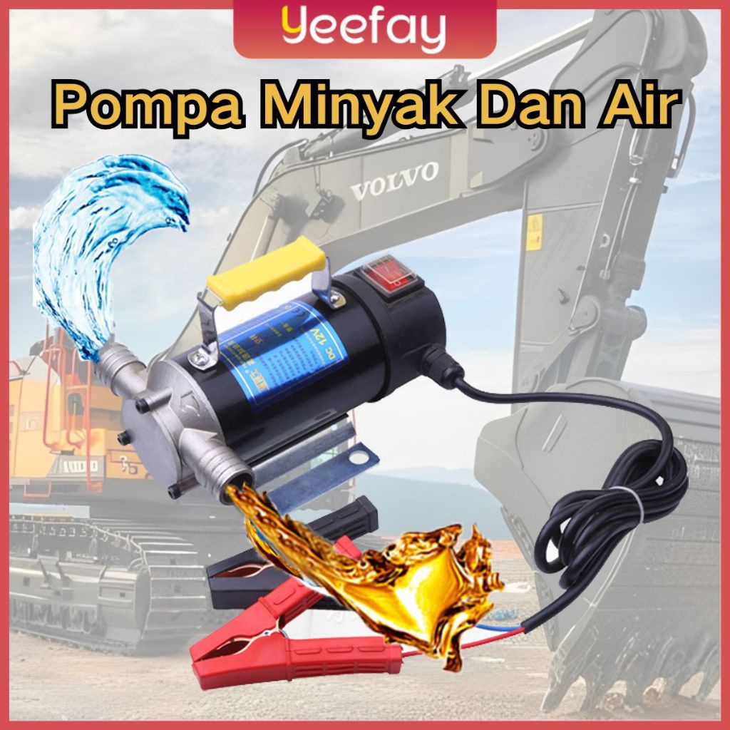Jual Pompa Minyak DC Pompa Air 12Volt Solar Elektrik Diesel Transfer ...
