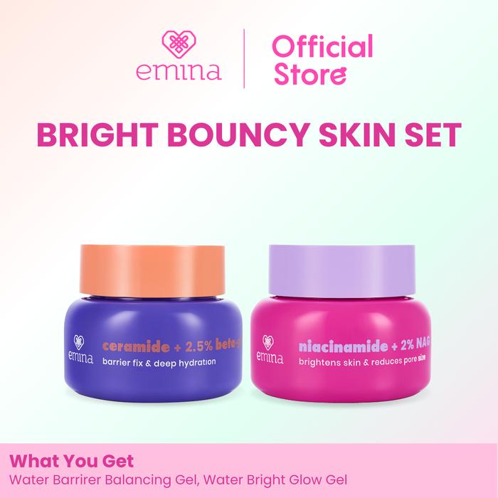 Jual Emina Water Bright Glow Gel Moisturizer 30g | Mencerahkan ...