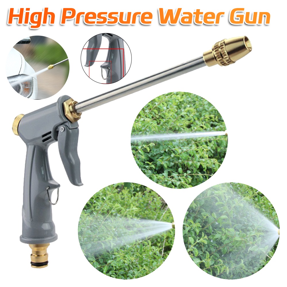 Jual Metal Garden Water Gun High Pressure Washer Adjustable Watering ...