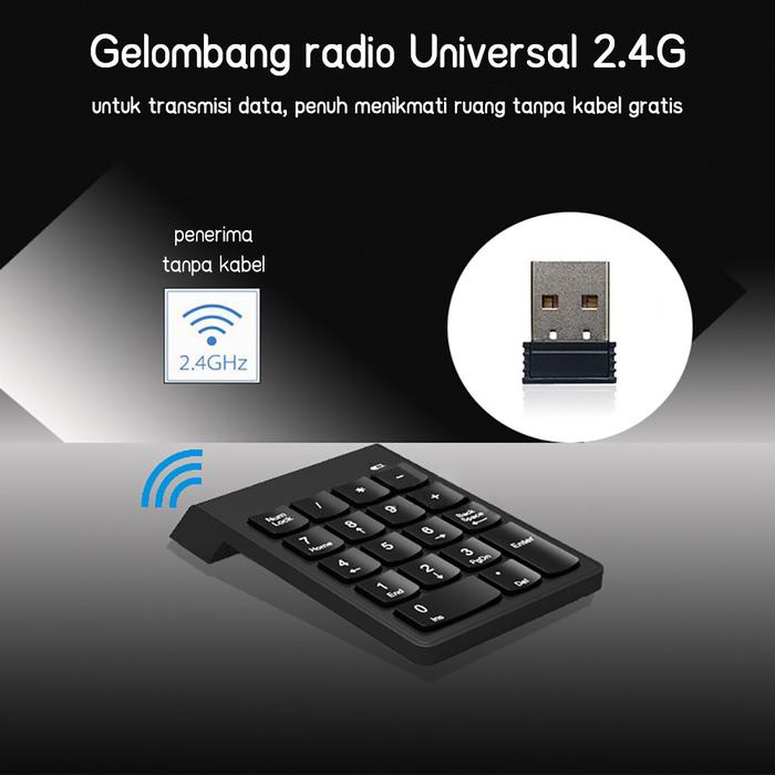Jual Exotech - Wireless Bluetooth Keyboard 2.4GHz Office Numeric Numpad ...